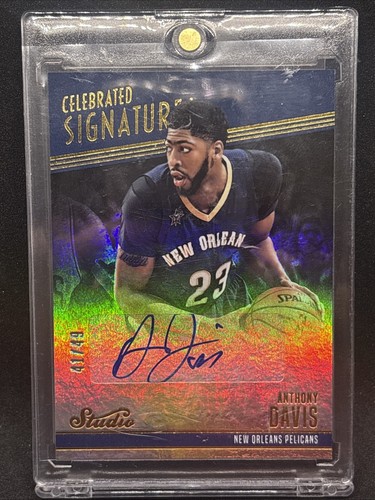 2016-17 Studio Basketball Anthony Davis Auto Celebrated Signatures ...