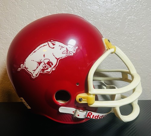 Arkansas Razorbacks Replica Football Helmet Riddell Excellent Display ...