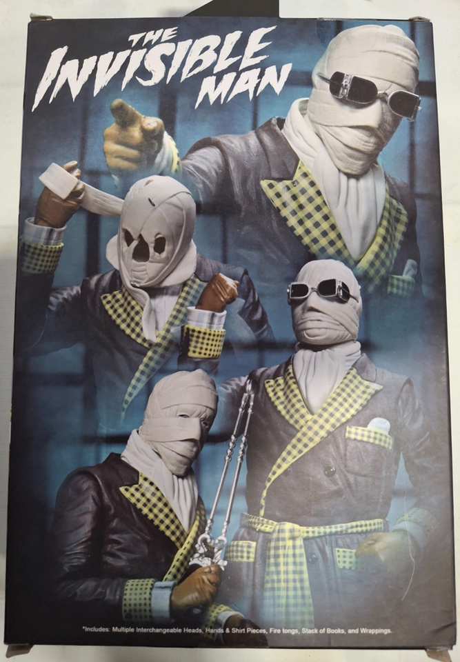 NECA Reel Toys The Invisible Man Dr. Jack Griffin Ultimate 7" Action ...
