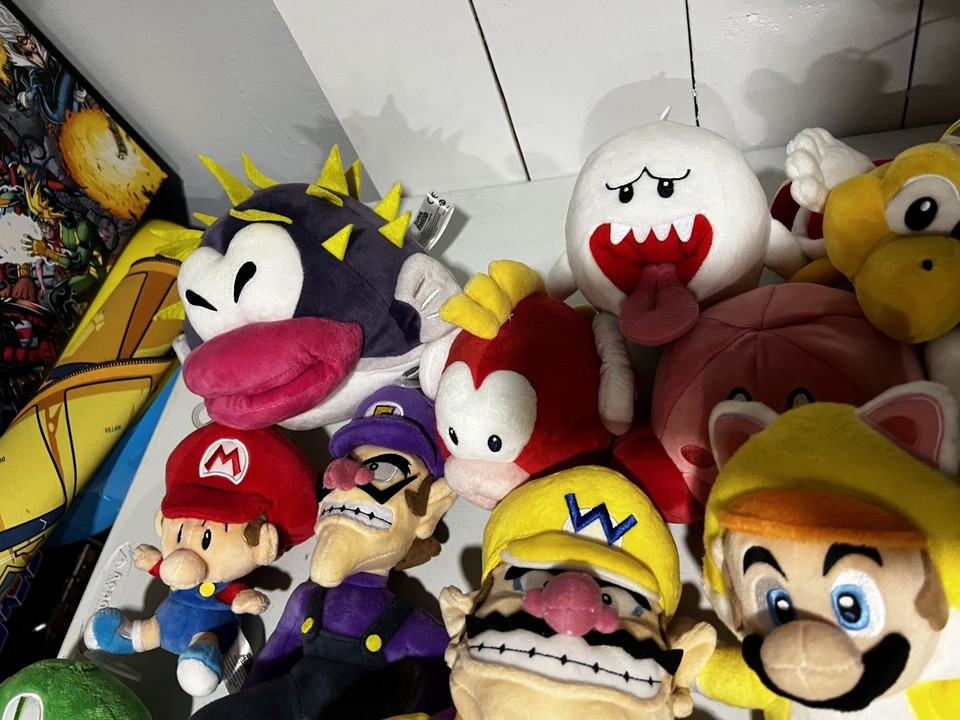 Super Mario Plush Doll Lot - Mario Luigi Wario Waluigi Boo Characters ...