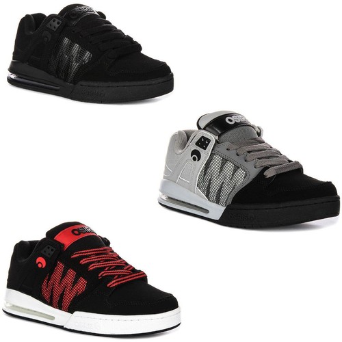 Osiris Pixel Technical Skate Style Reinforce Mens Sneakers Black Red US ...
