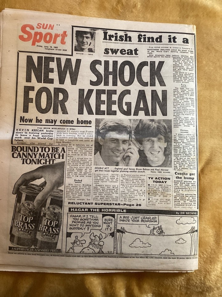 Galtieri Overthrown Linda Lusardi Page 3 Sun June 18 1982 Original ...