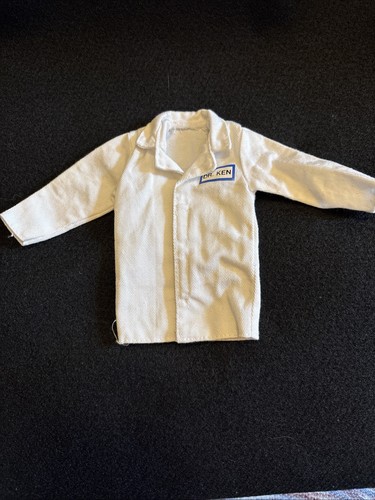 Vintage 1987 Barbie Doctor Ken White Lab Coat Authentic Black Tag | eBay