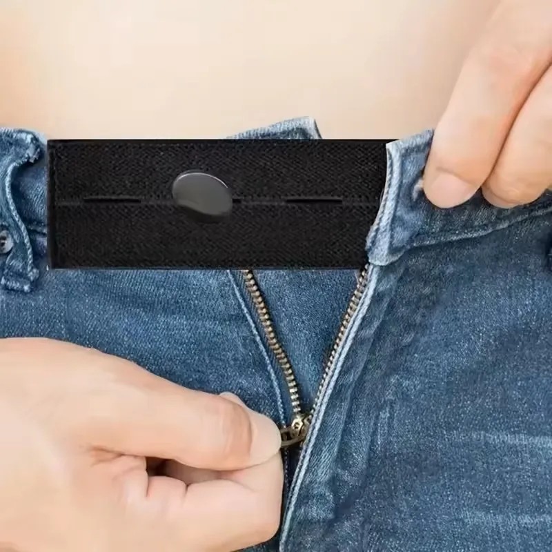 5PCS Waist Extender Button Elastic for Jeans Pants Button Extender ...