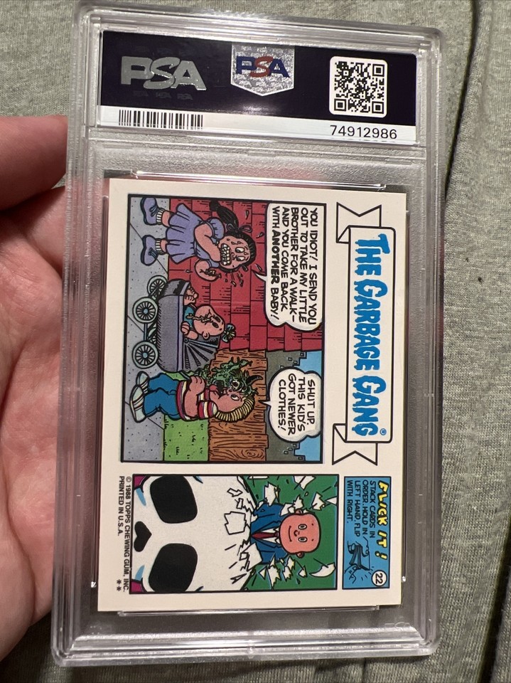 1988 GARBAGE PAIL KIDS STICKERS DIE-CUT #484a TIM CAN SERIES 12 PSA 10 ...