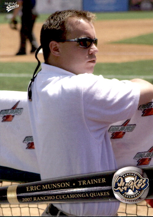 2007 Rancho Cucamonga Quakes Multi-Ad #20 Eric Munson Trainer Baseball ...