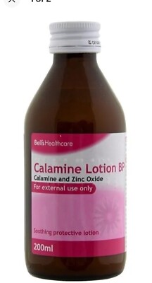 CALAMINE LOTION, Calamine & Zinc Oxide Chicken Pox Itch Relief Skin ...