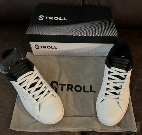 Stroll The Cruiser Men’s Spikeless Golf Shoes Size 10.5 White/Black | eBay