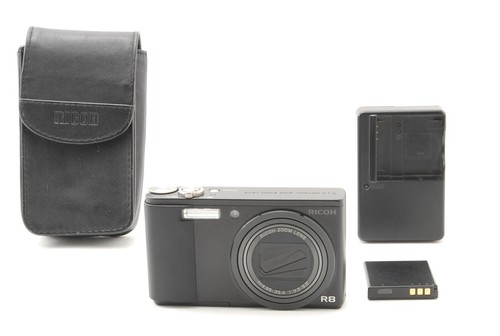 【MINT w/Case】RICOH R8 Black 10.0MP CCD Compact Digital Camera From ...
