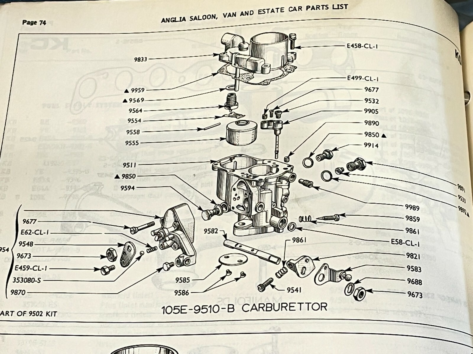 FORD ANGLIA 105E 1959-67 SOLEX CARB NEEDLE VALVE #107E-9564 | eBay