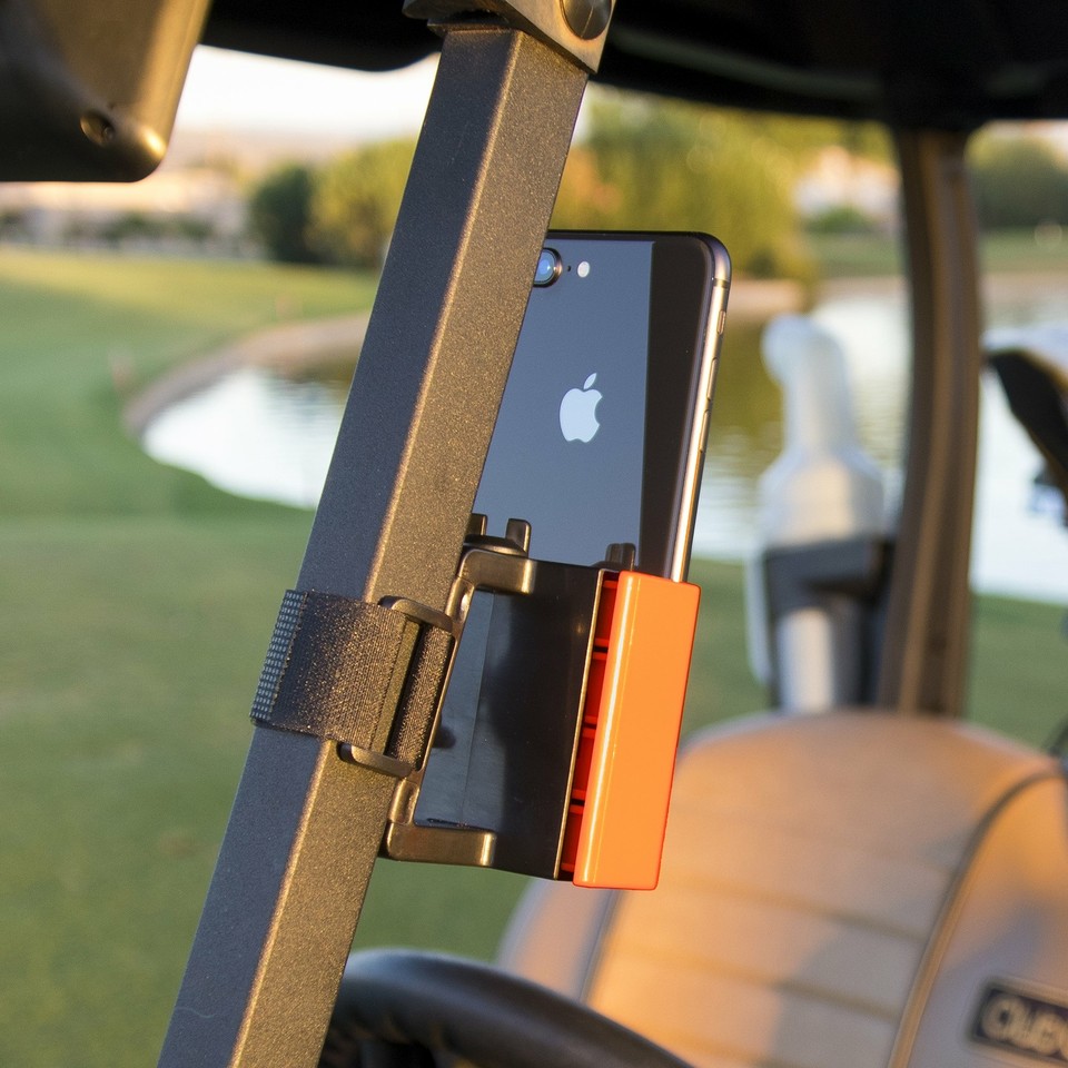 Cell Phone Holder for Golf Carts - Orange Phone Caddy | eBay