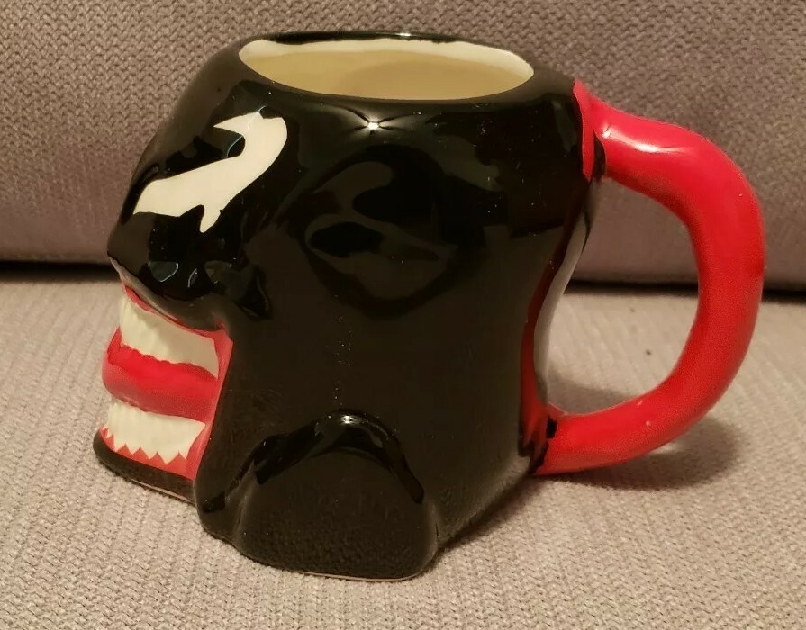 Marvel Comics Venom Coffee Mug Cup 3 D Molded Head 16 oz Ceramic Loot ...