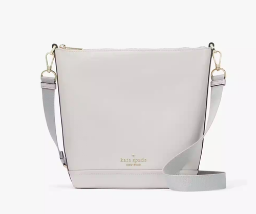 Kate Spade New York Woman's Chelsea Nylon Duffle Bag Gray Crossbody ...
