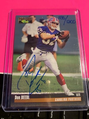 1995 CLASSIC PRO LINE DON BEEBE 1136/1200 AUTOGRAPH BILLS PANTHERS | eBay