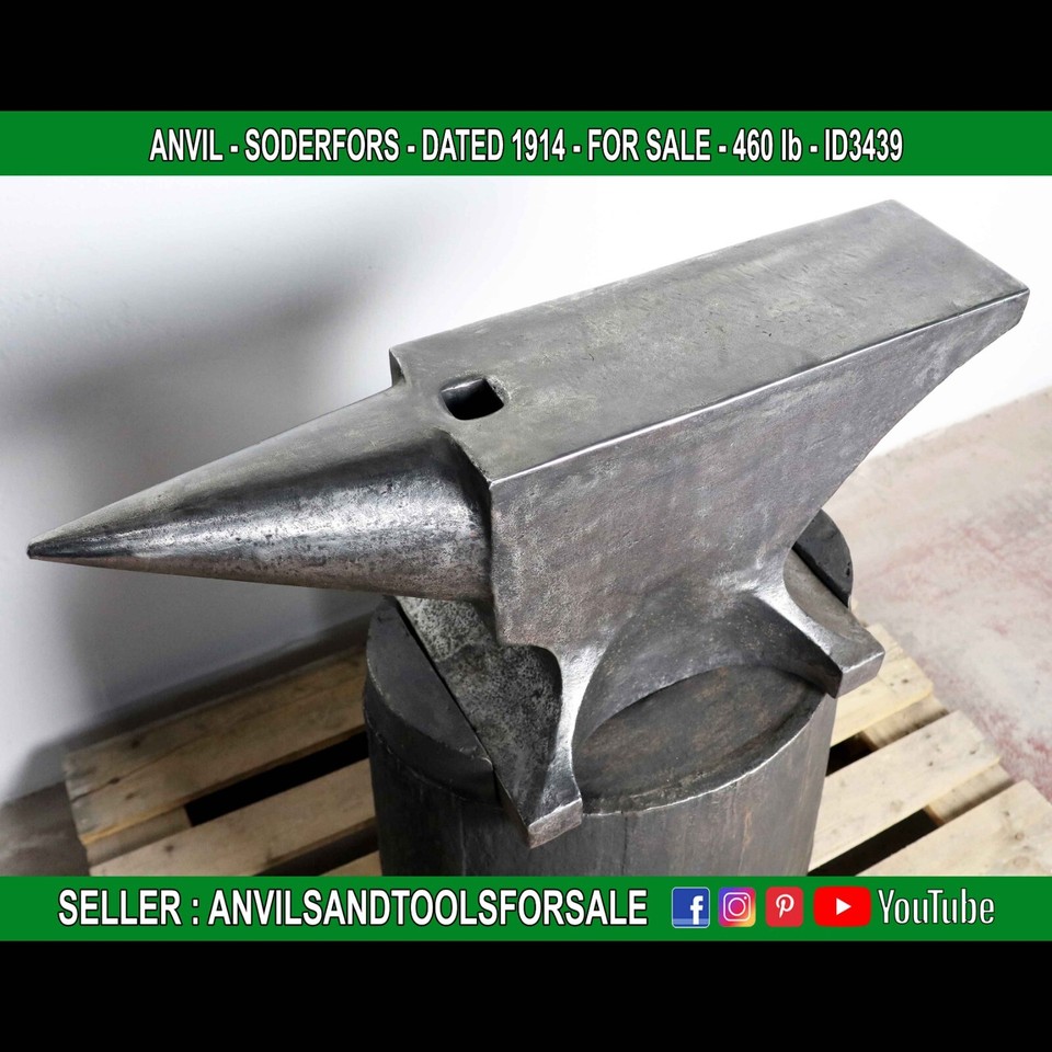 ANVIL - SODERFORS - DATED 1914 - 460 lb - ID3439 | eBay