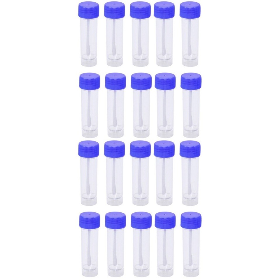 2 Count Stool Sample Pots with Spoon Specimen Container Collection ...