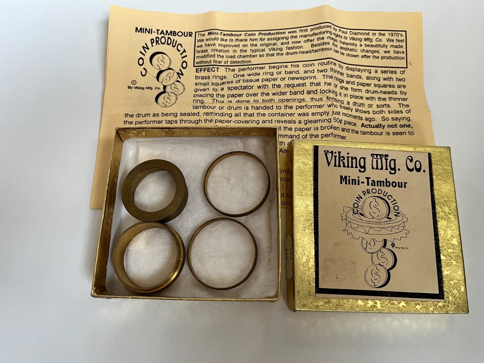 VIKING MIG.Co. MINI TAMBOUR, MAGIC TRICK | eBay UK