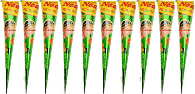 10 x Original Naaz Natural Fresh Mehndi Cone Temporary Henna Halal ...