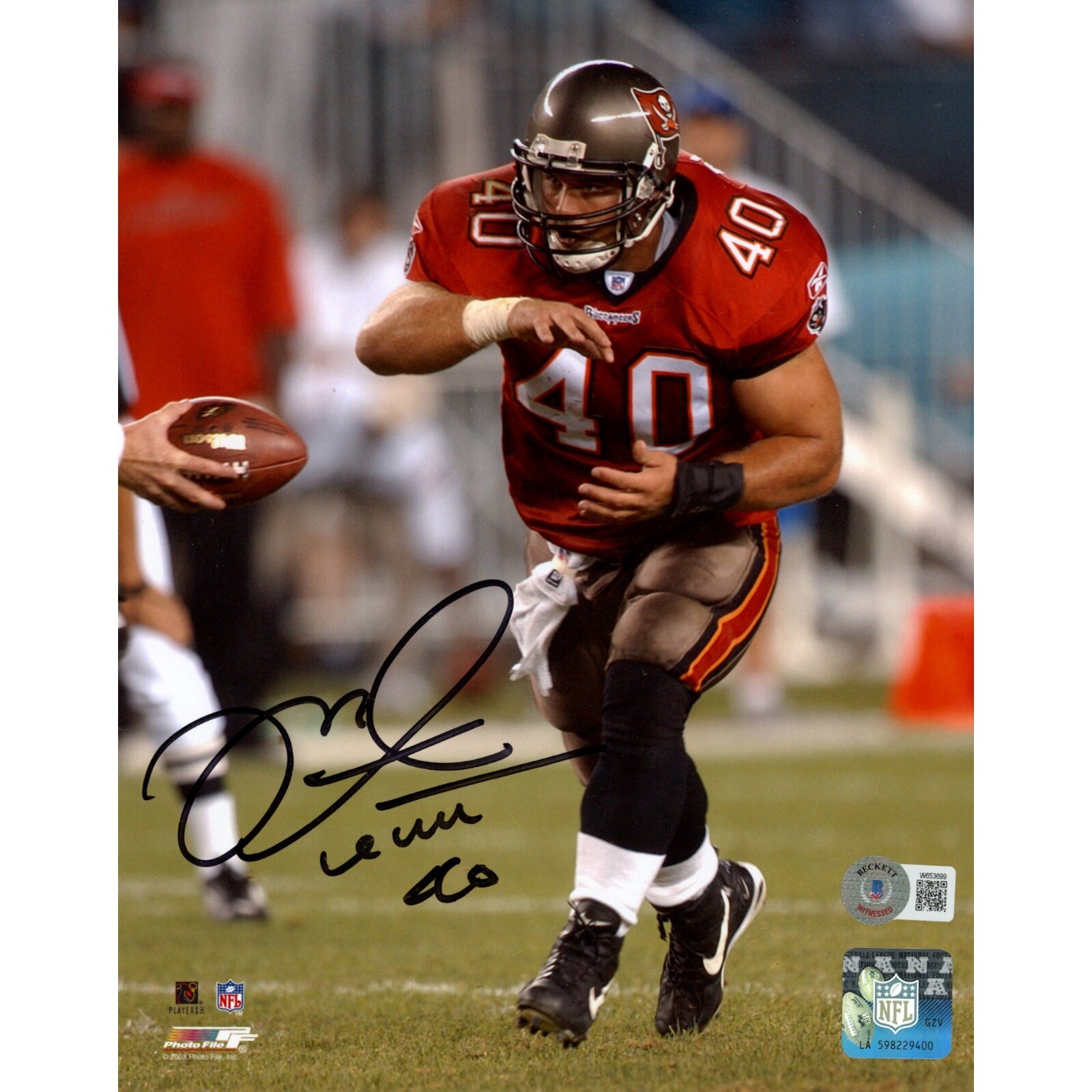 Mike Alstott Autographed Memorabilia | Signed Photo, Jersey ...