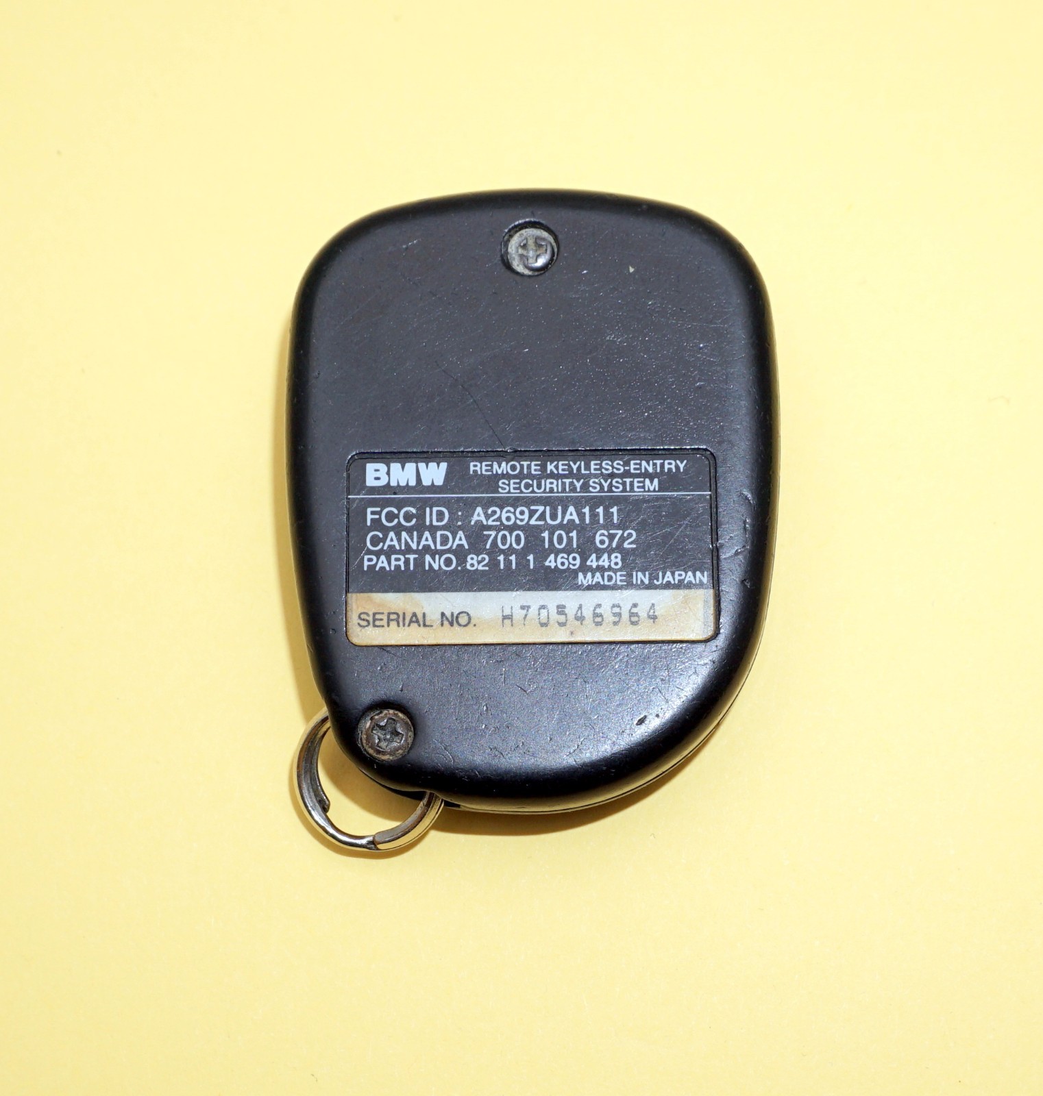 1996-2000 BMW Z3 M3 328i 96 - 00 Keyless Entry Remote Fob Transmitter ...