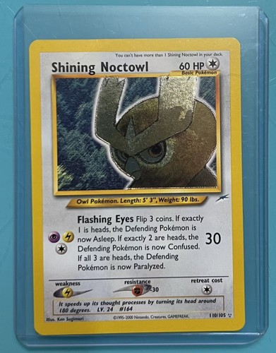 Pokemon TCG Shining Noctowl Neo Destiny 110/105 Secret Rare | eBay