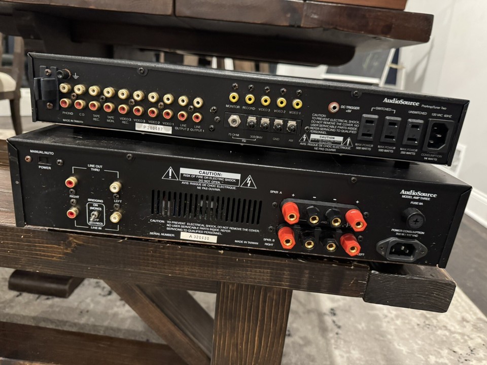 Excellent AudioSource Amp Three AND Audiosource Preamp/Tuner Two Combo ...