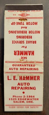 Matchcover Salem Oregon LE Hammer Auto Repairing | eBay