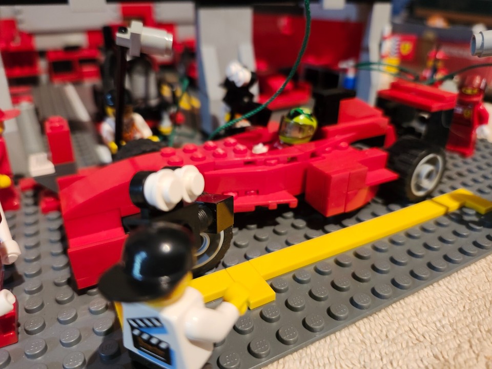 LEGO FERRARI F1 TEAM #8144 Custom Build w/ Film Crew, Manual & Decals ...