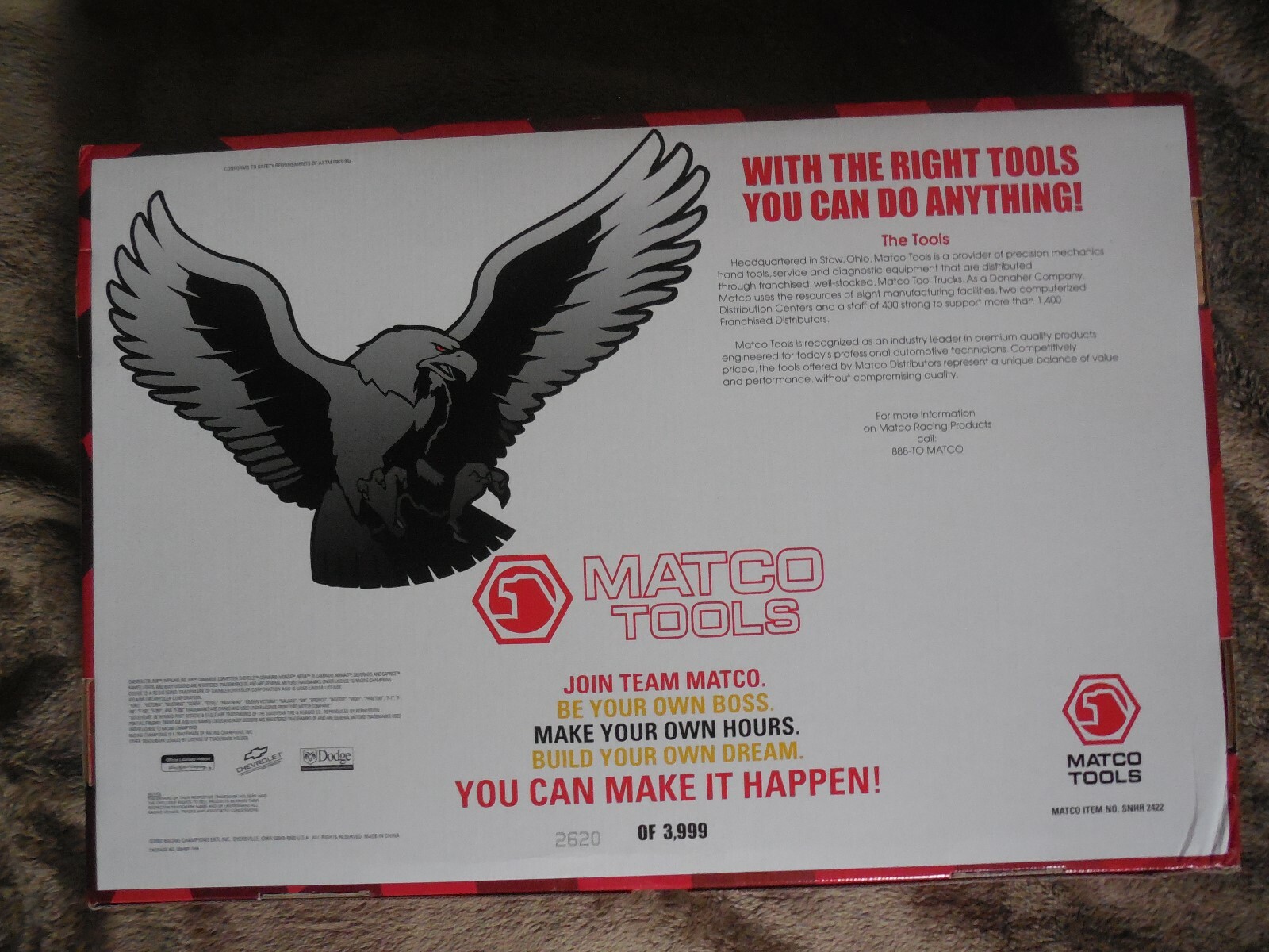 C1-Racing Champions Matco Tools Racing Set 2002 | eBay