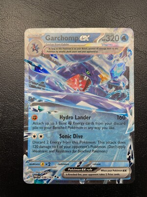 Garchomp ex - Double Ultra Rare - 038/182 - Paradox Rift - Pokemon ...