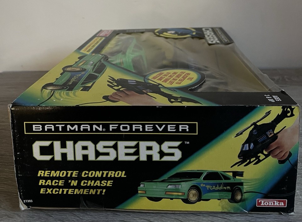 Batman Forever Chasers Car & Helicopter Remote Control Race & Chase Set ...