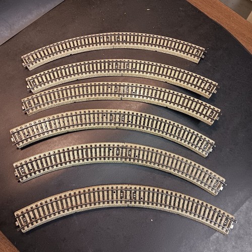 Marklin 5100 HO Curve track circle. 12 pieces Pressed Track With Center ...