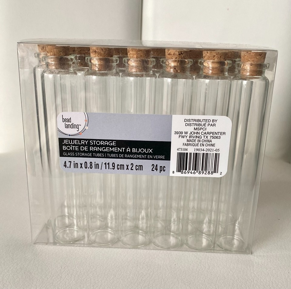 Glass storage tubes, pomitos de cristal con tapas de corcho | eBay