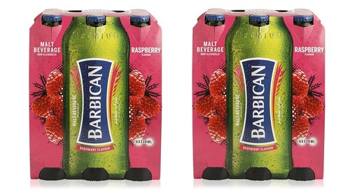 Barbican Raspberry Flavor Non Alcoholic Malt Beverage 2 x 6 Pack 330ML ...