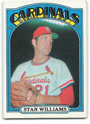 1972 Topps #9 Stan Williams EX Excellent Cardinals ID:306163 | eBay