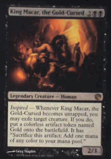 King Macar, the Gold-Cursed - Journey Into Nyx: #74, Magic: The ...