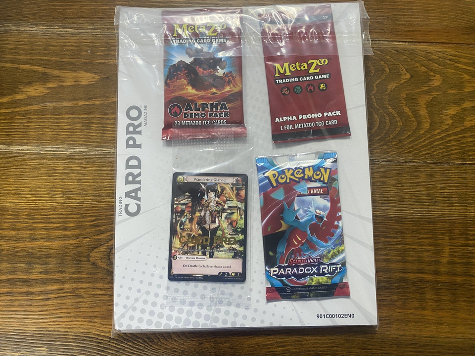 1x Sealed Card Pro + Pokemon Booster+METAZOO #1 ALPHA PROMO + DEMO | eBay