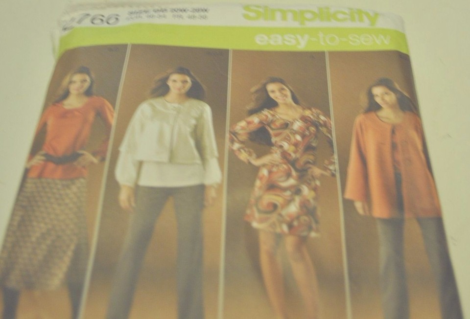 Simplicity 2766 - Misses and Women's Pants, Skirt, Jacket, Knit Dress ...