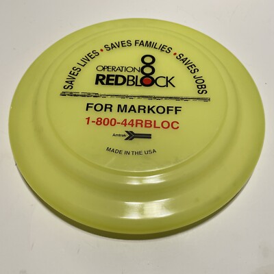 Vintage Amtrak~Operation Red Block Frisbee Flyer Disc~Yellow | eBay