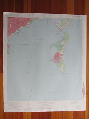 Key Biscayne Florida 1971 Original Vintage USGS Topo Map | eBay