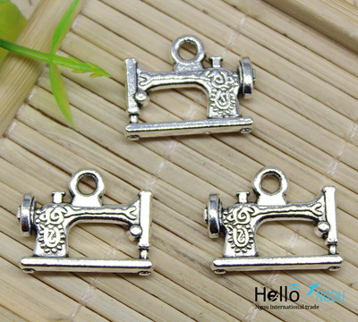 4/20pc retro Jewelry Making DIY sewing machine alloy charms pendants ...