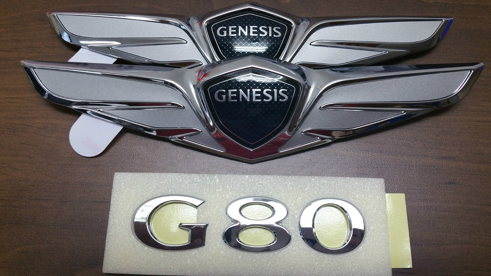 2017+ Hyundai Genesis G80 Hood Trunk Wing 3.8 Letter Emblem Badge For ...