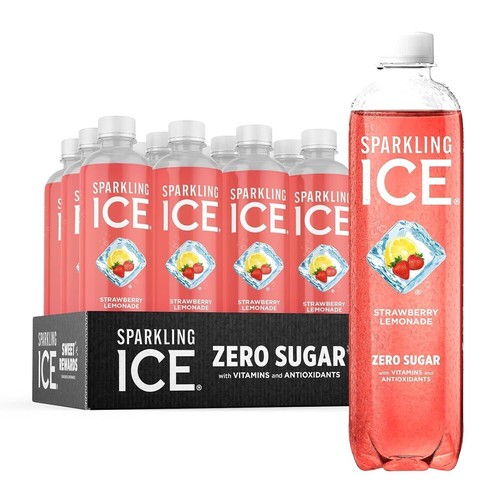 Sparkling Ice, Strawberry Lemonade Water, Zero Sugar Flavored... | eBay