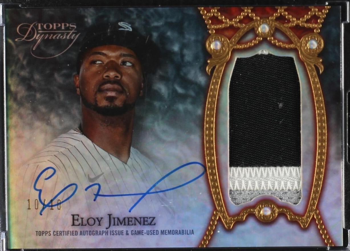 2022 Topps Dynasty - Autograph Patches Eloy Jimenez #DAP-EJ4 /10 (AU ...