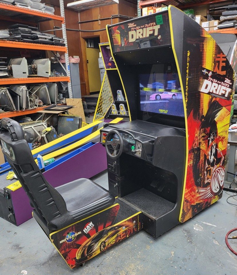 Fast and Furious DRIFT Deluxe Sit Down Arcade Driving Video Game ...