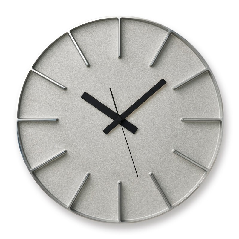 Lemnos Wall Clock AZ-0116 AL Aluminum Edge Clock Aluminum Analog Japan ...