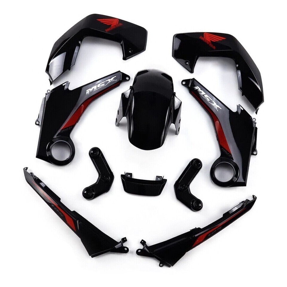BLACK FAIRING BELLY PAN BODY KIT FRAME GUARD FOR HONDA MSX GROM 125 ...
