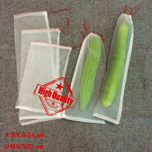 10-100Pcs Nylon Net Bag Fruit Vegetable Protection Pest Control Fish ...