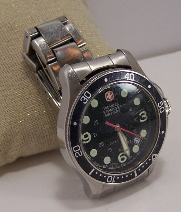 Pre-owned Men's Wenger Swiss Military Watch for Parts/Repair, New ...