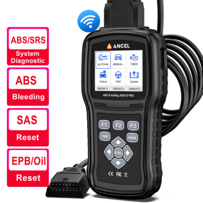 Bidirectional Car Scanner OBD2 ABS SRS Engine Fault Diagnostic Tool ABS ...